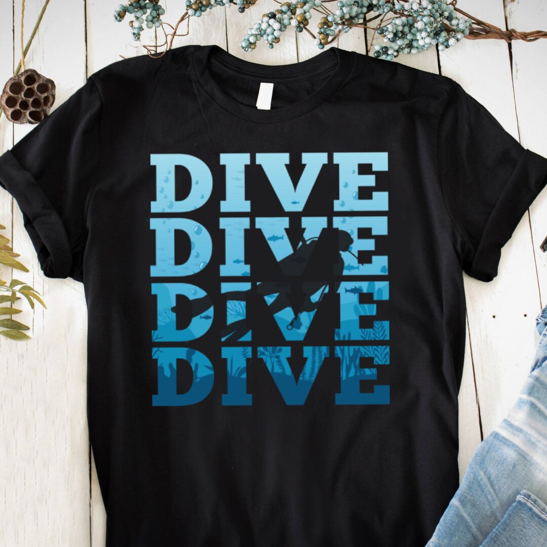 Diving T-shirt Design (PNG, SVG, EPS Digital File) - Etsy