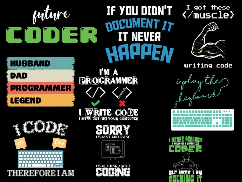30 Bundle Design Png Svg Eps Coding Programmer Computer - Etsy