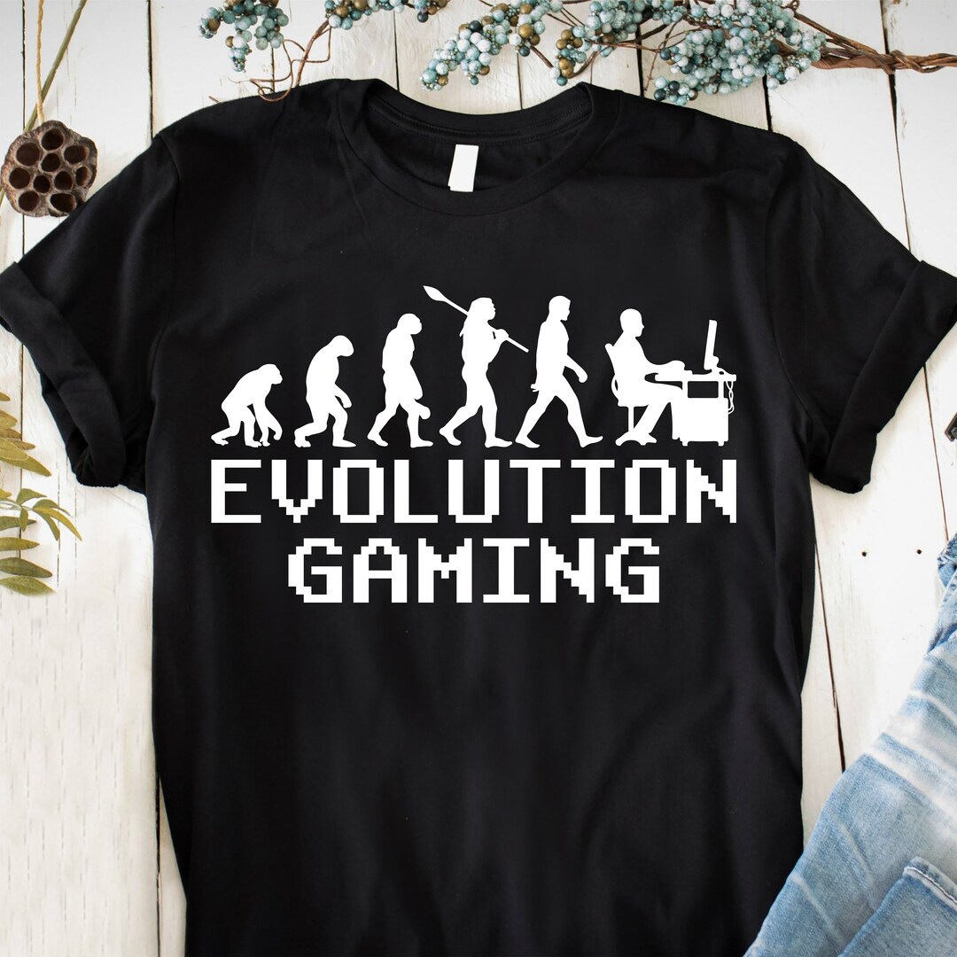 Design PNG Evolution Gaming Video Game T-shirt Digital File Download ...