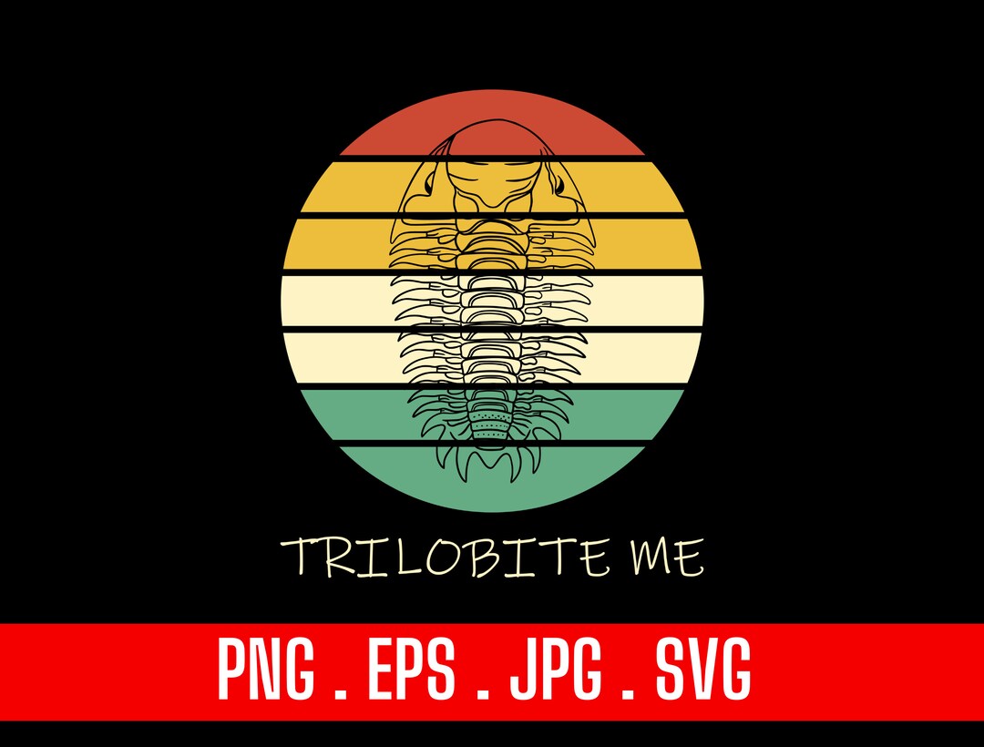 Fossil Hunter Trilobite Design Png Eps Svg Jpg Printing Sublimation ...