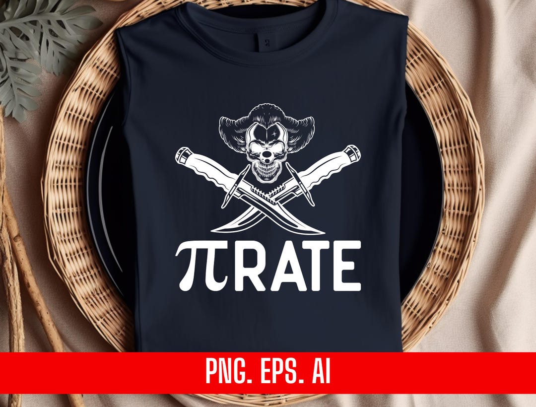 Pirate Design, Pirate Mascot Shirt Design, Pirates Clipart SVG, Digital ...