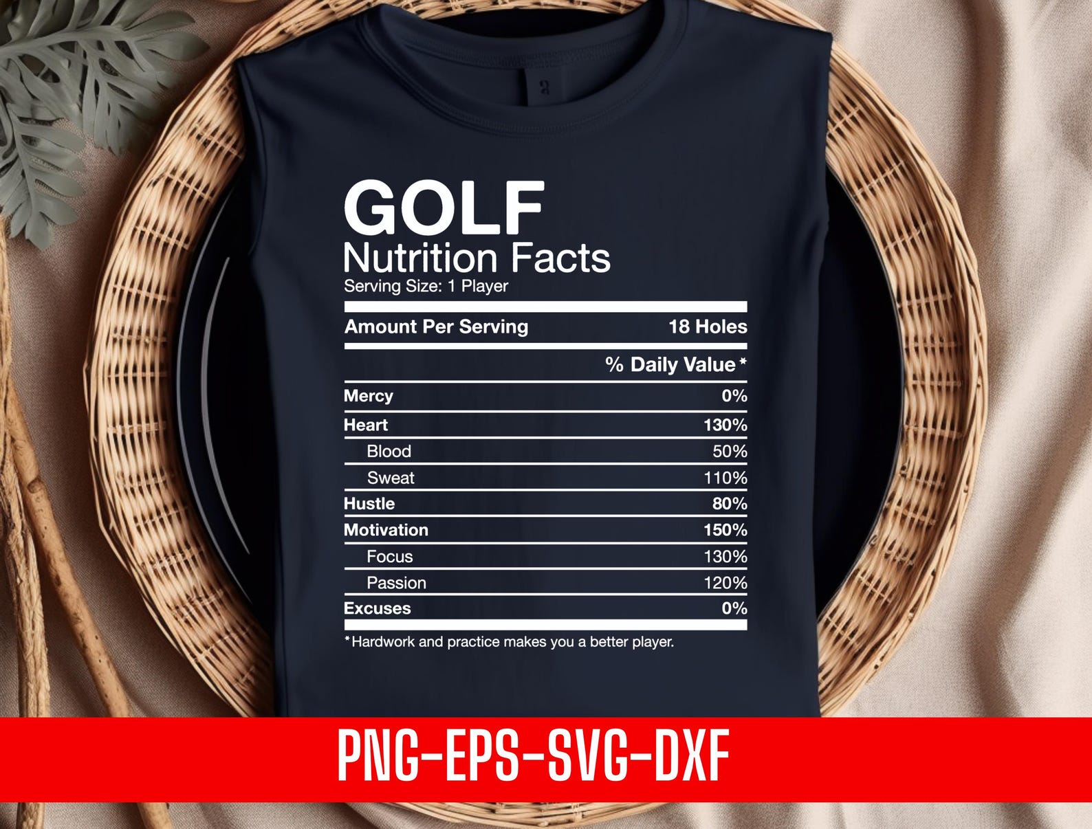 Funny Golf Nutrition Facts Png Eps Svg Dxf, Instant Download, Golf ...