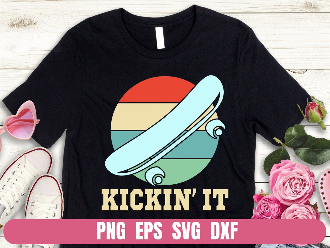 Skateboarding Design: Kickin' It, Printing & Sublimation (digital File ...