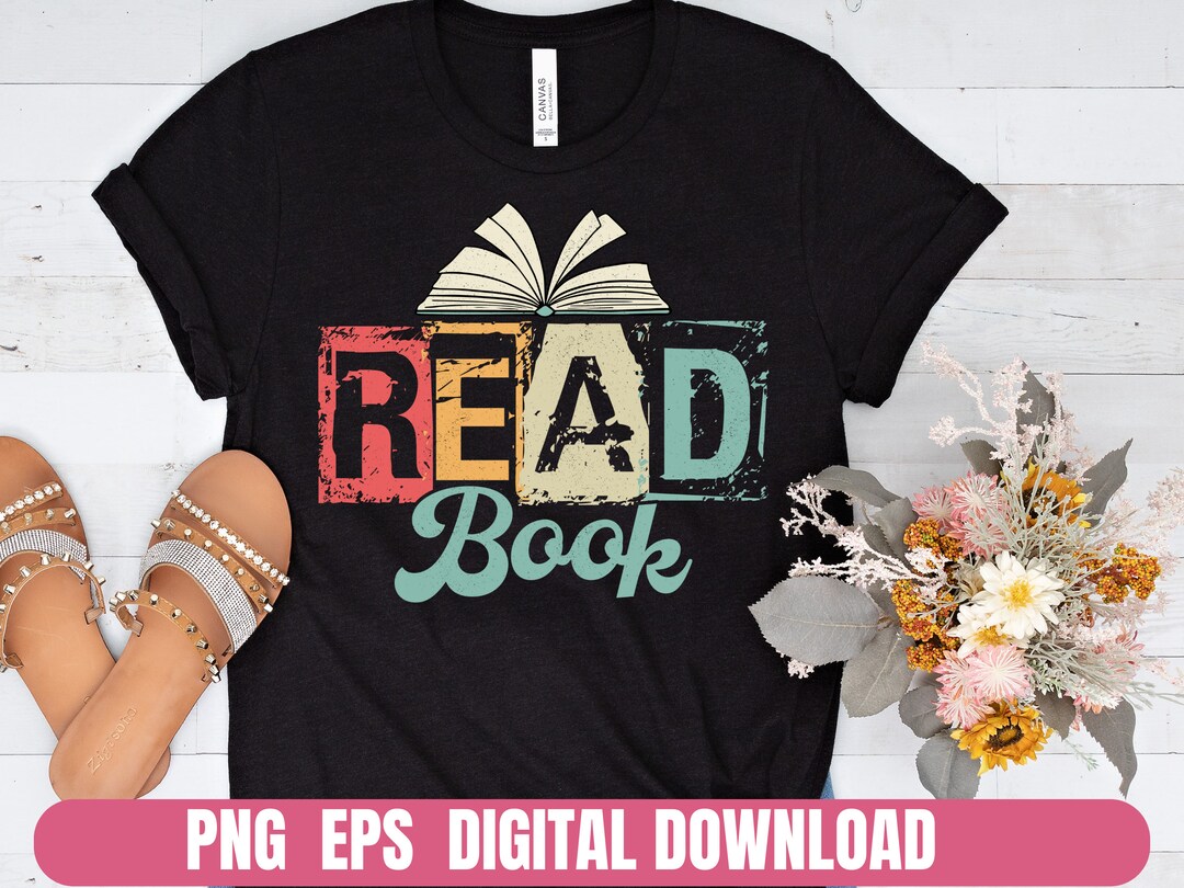 Reading Book Student Design Png Eps Printing Sublimation Tshirt Digital ...