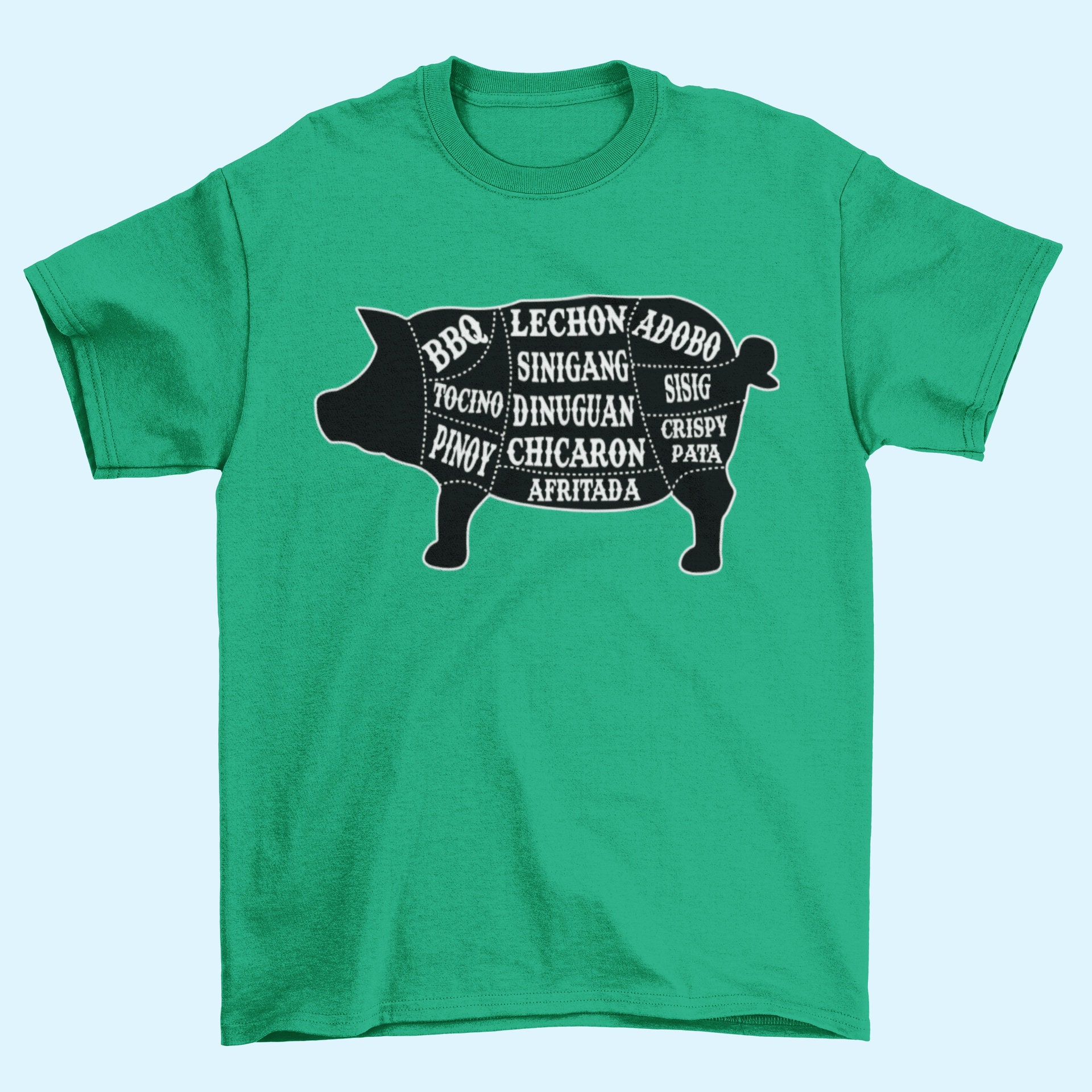 Design PNG SVG Bbq Pig Body Parts Butcher Job Printing - Etsy