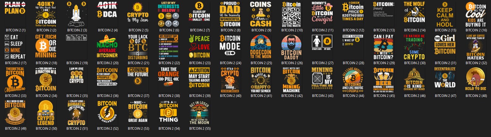 200 Bundle Design Png and EPS Cryptocurrency Bitcoin Btc - Etsy
