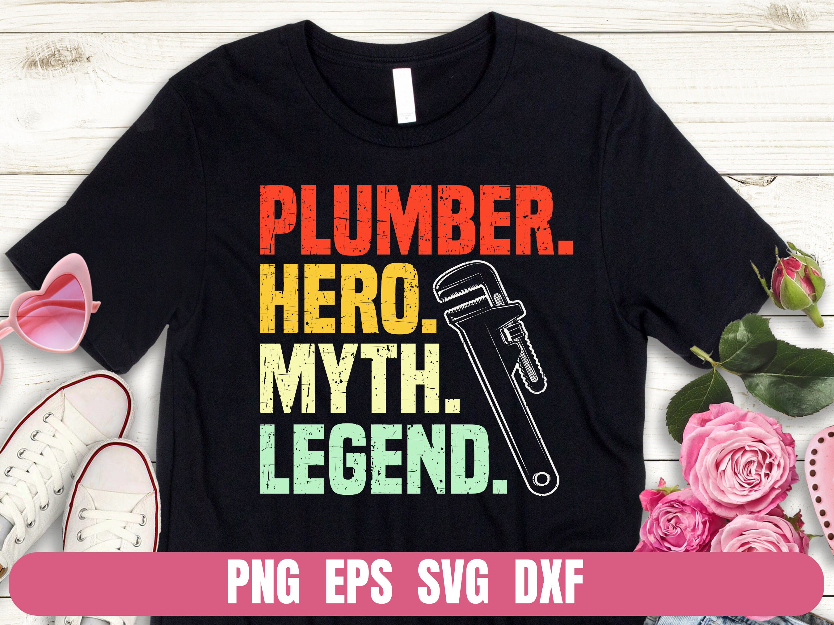 Funny Plumber Hero Myth Legend Design Png Eps Svg Dxf Printing - Etsy