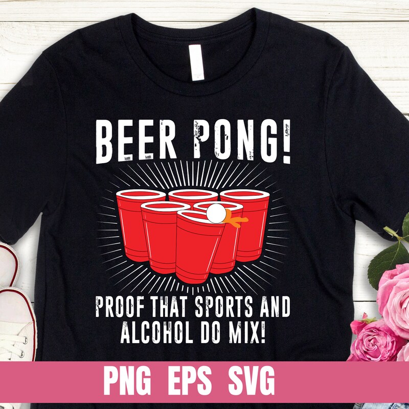 Beer Pong Svg - Etsy