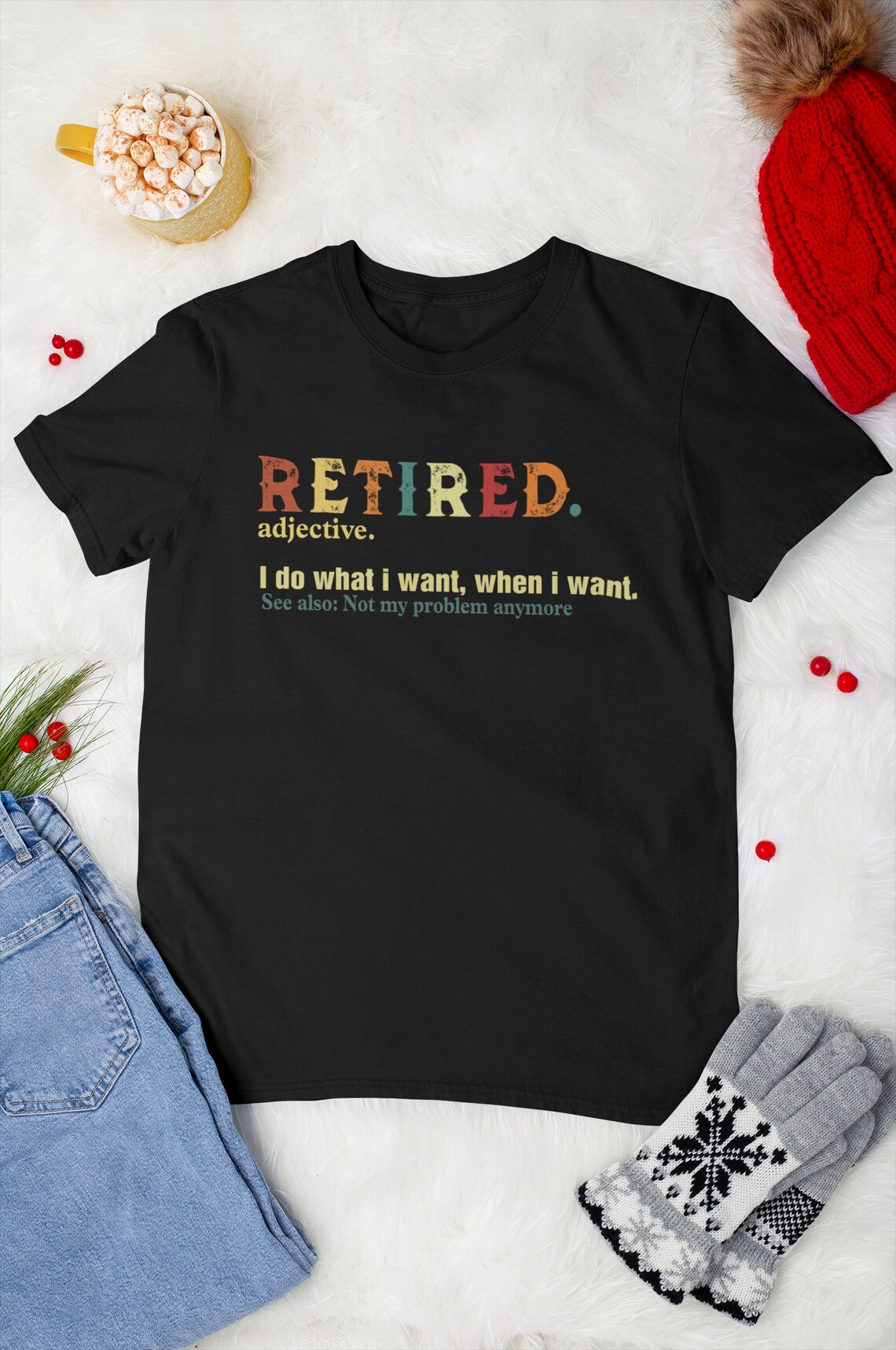 Retired Adjective Funny Printing Tshirt PNG/ JPEG / AI Digital - Etsy