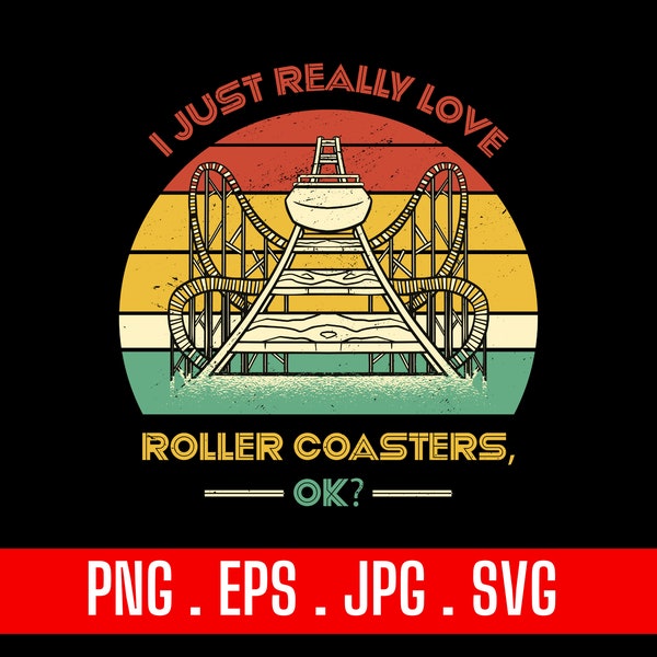 Roller Coaster Svg - Etsy
