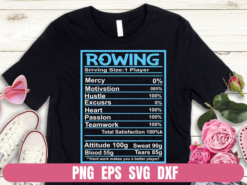 Design Png Eps Svg Dxf Rowing Nutrition Chart Printing - Etsy