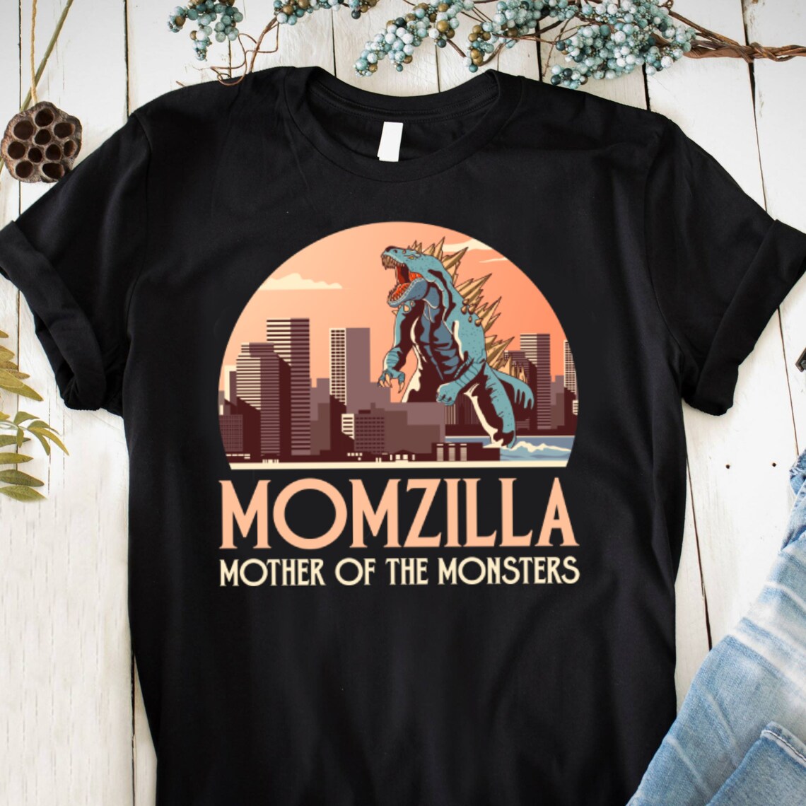 PNG EPS SVG Design Momzilla Mother of Monsters Printing - Etsy