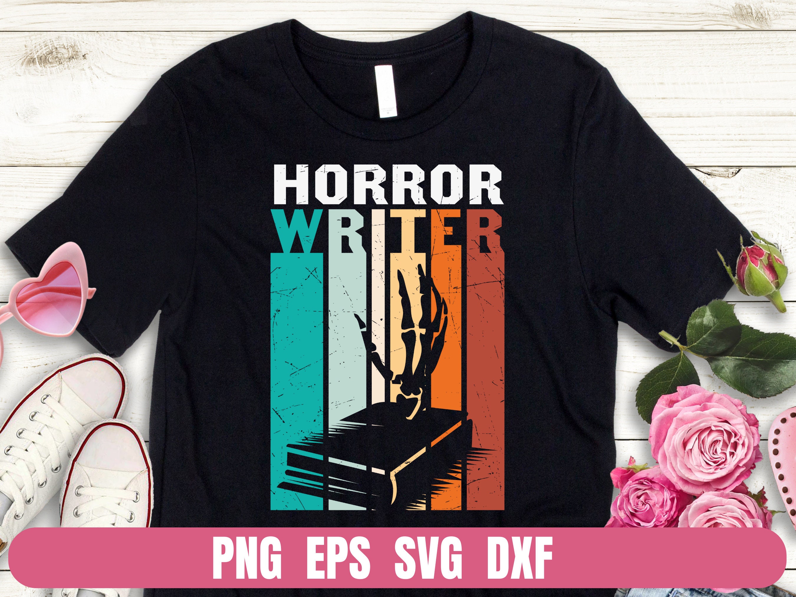 Design Png Eps Svg Dxf Horror Writer Printing Sublimation - Etsy