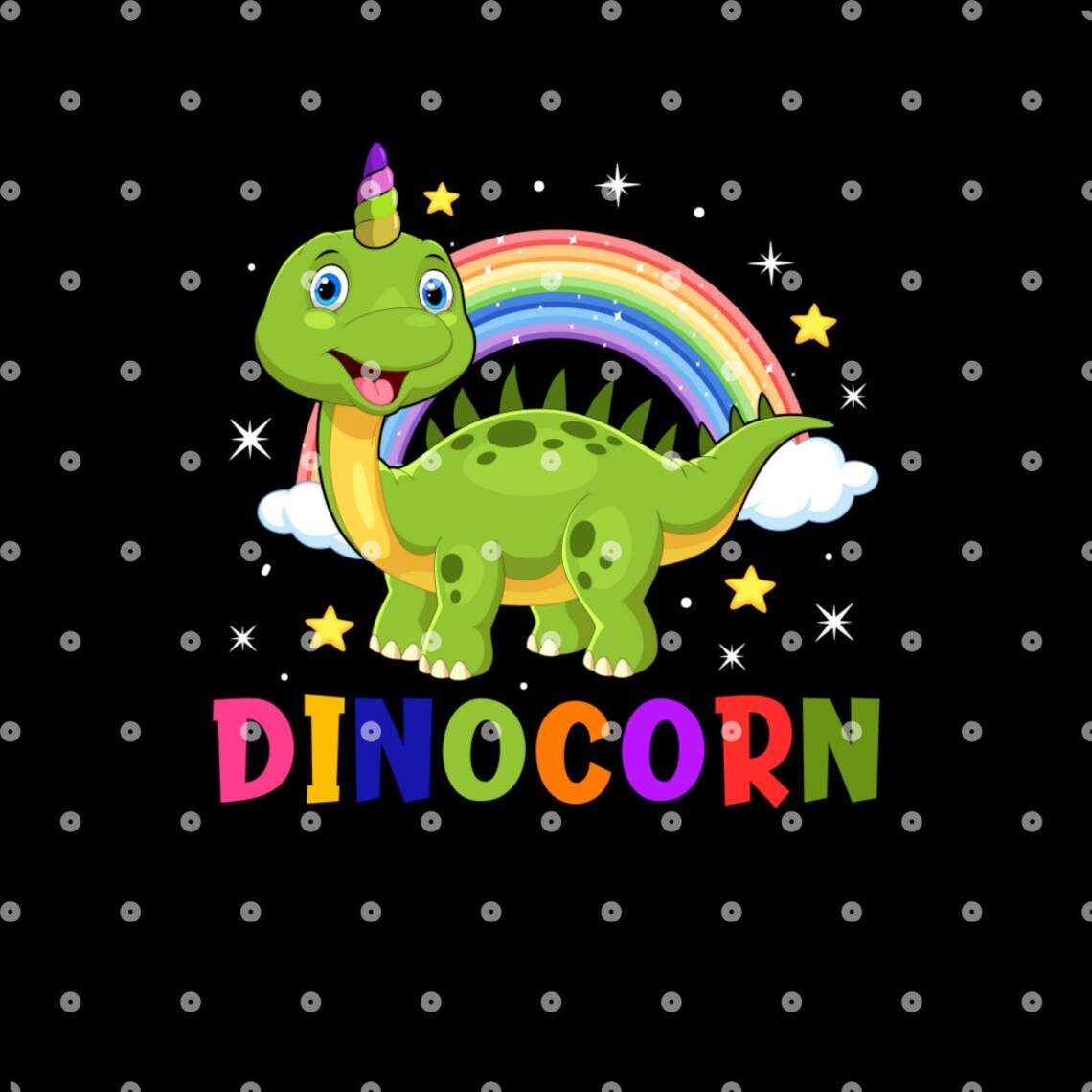 PNG EPS SVG Design Dinocorn Dinosaur T-shirt Sublimation - Etsy