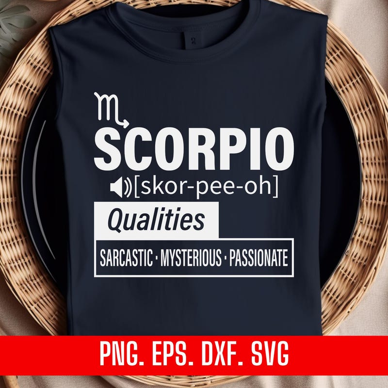 Scorpio Svg - Etsy