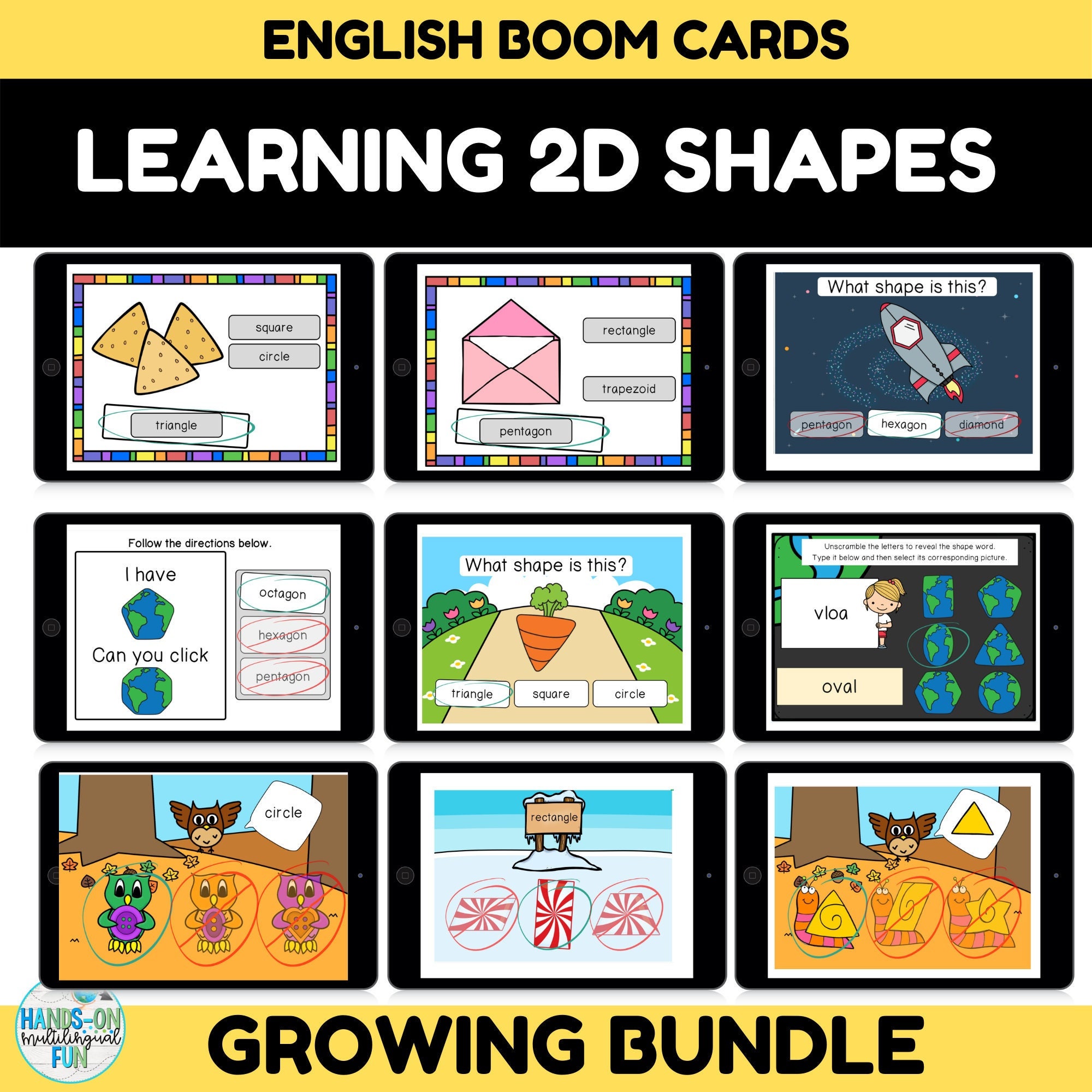 Learning Shapes in English Digital Learning Games Toys Learning ...