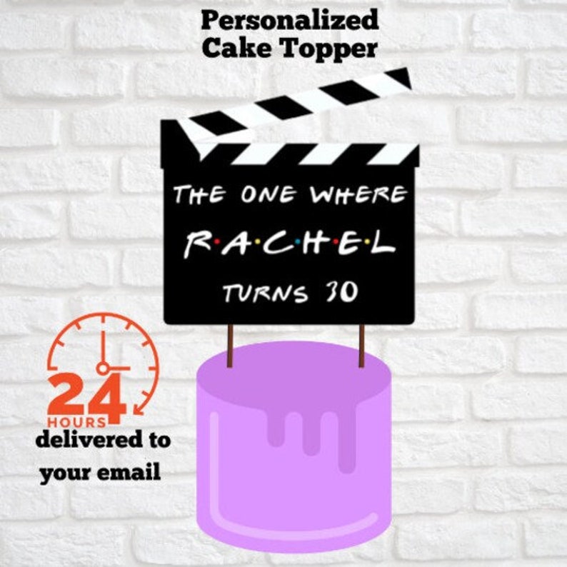 Friends Themed Cake Topper, Friends Theme Party, Friends Tvshow ...