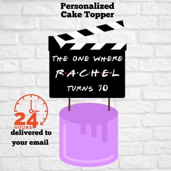 Friends Themed Cake Topper, Friends Theme Party, Friends Tvshow ...