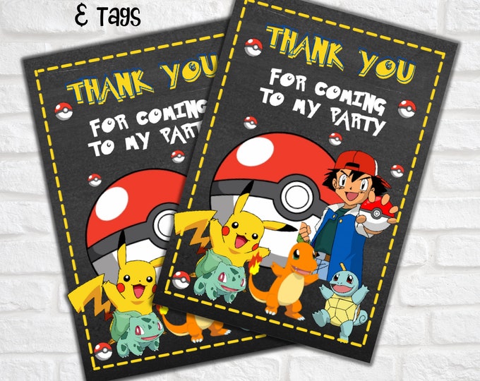Handmade Pokemon Birthday Party Favor Treat Bags Pokeball - Etsy