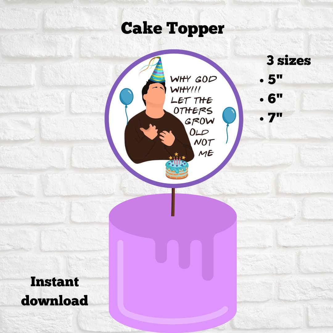 Friends Themed Cake Topper, Friends Theme Party, Friends Tvshow ...