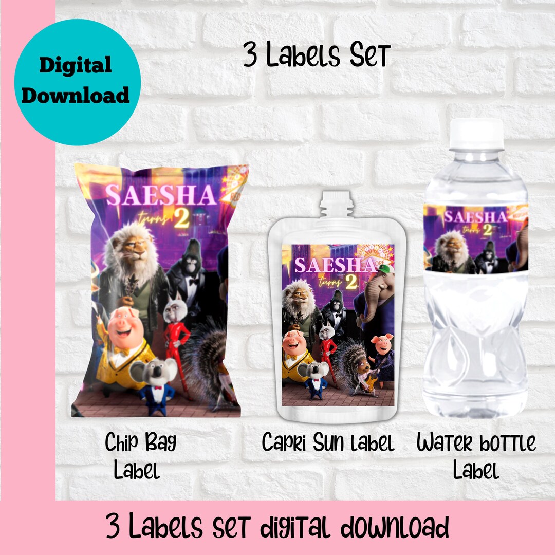 Sing 2 Party Favors, Sing 2 Birthday Decorations, Sing 2 Party Supplies ...