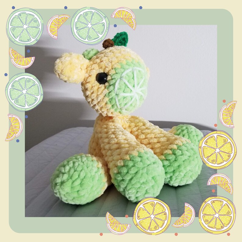 Lemon-lime Cow Crochet Pattern - Etsy