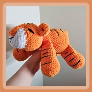 Tobi the Sleepy Tiger Crochet PDF Pattern - Etsy