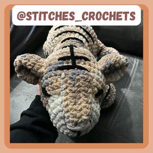 Tobi the Sleepy Tiger Crochet PDF Pattern - Etsy