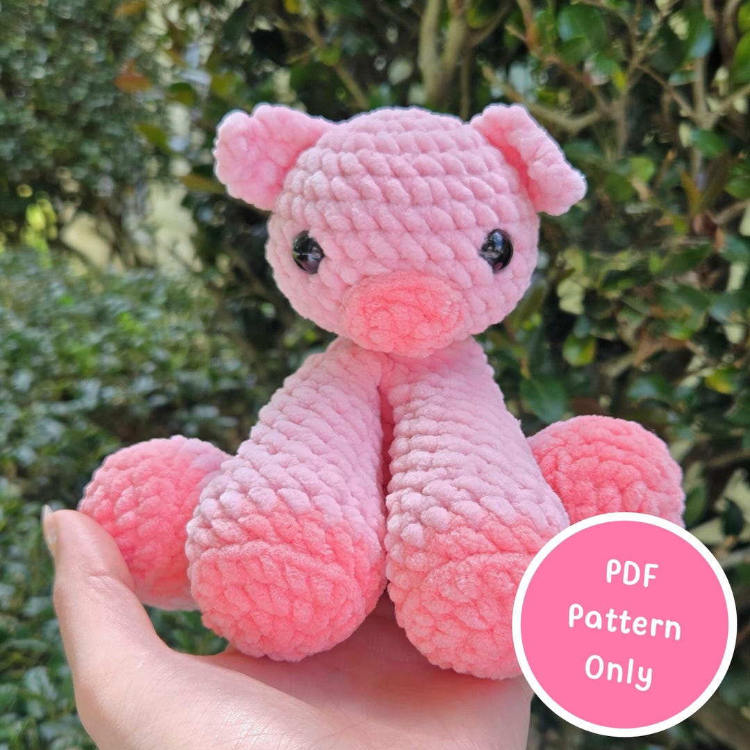 Paige the Mini Pig PDF Crochet Pattern - Etsy