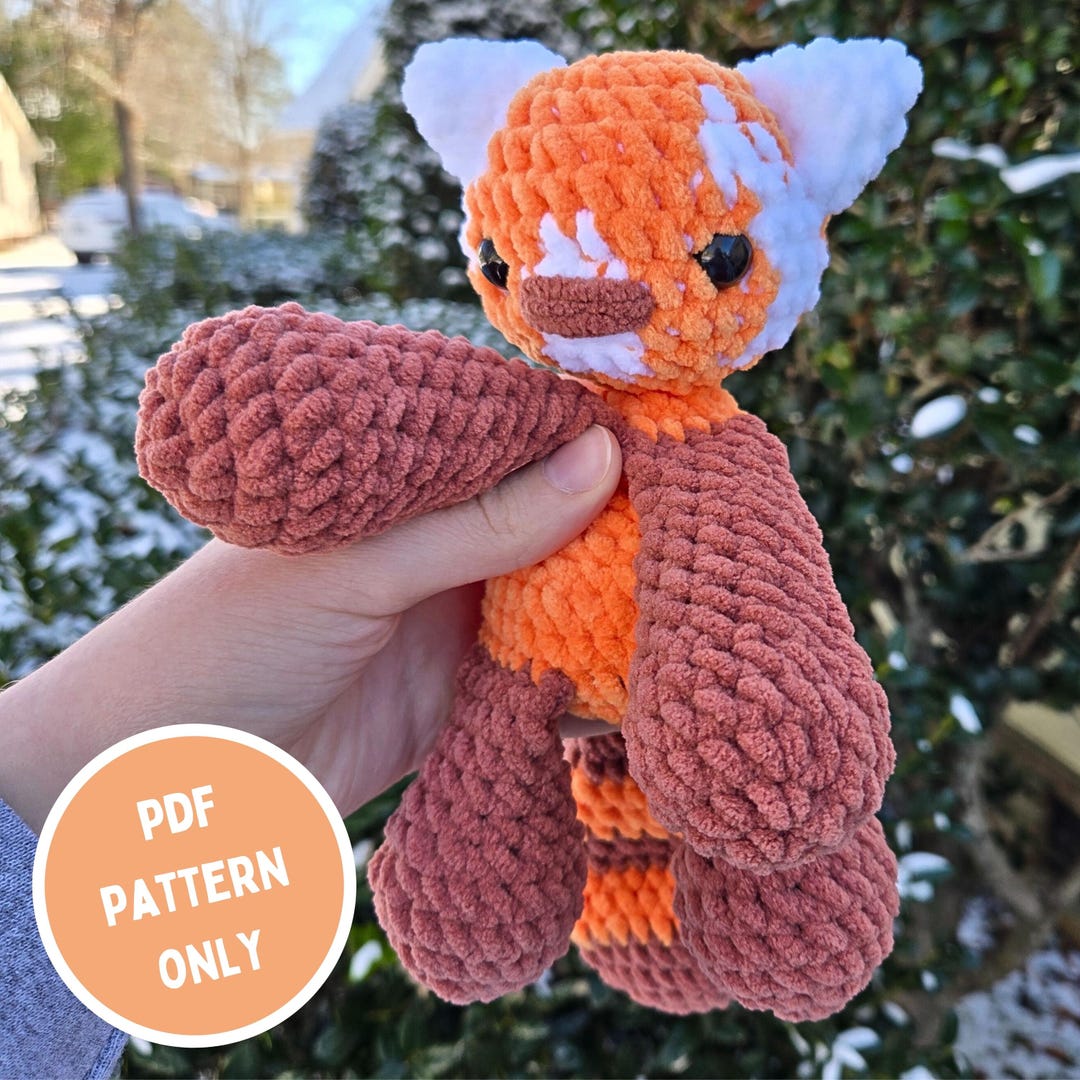 Crochet Mini Red Panda PDF Pattern - Etsy