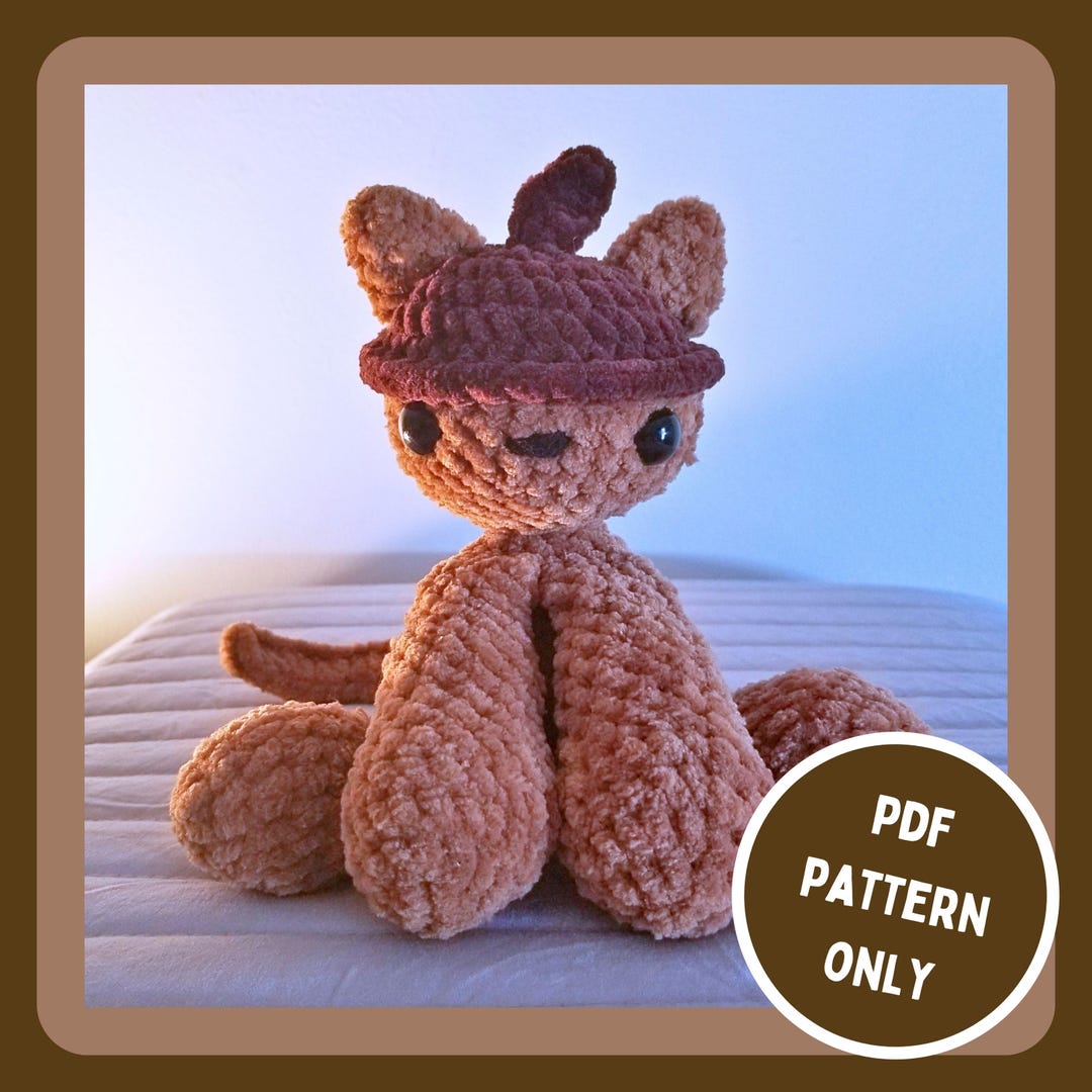 Crochet Acorn Cat Pattern - Etsy
