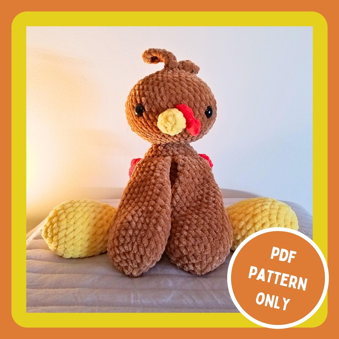 Henry the Jumbo Turkey Crochet Pattern - Etsy