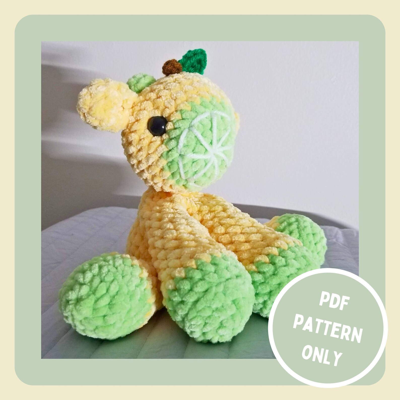Lemon-lime Cow Crochet Pattern - Etsy