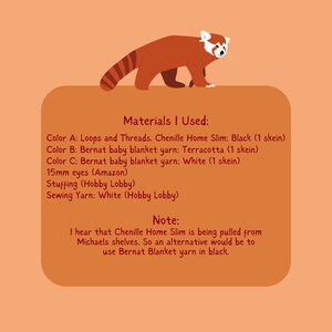 Crochet Red Panda PDF Pattern - Etsy