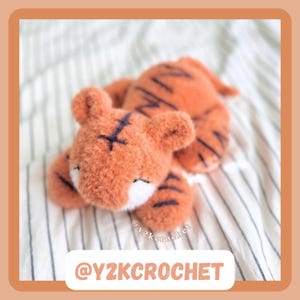 Tobi the Sleepy Tiger Crochet PDF Pattern - Etsy