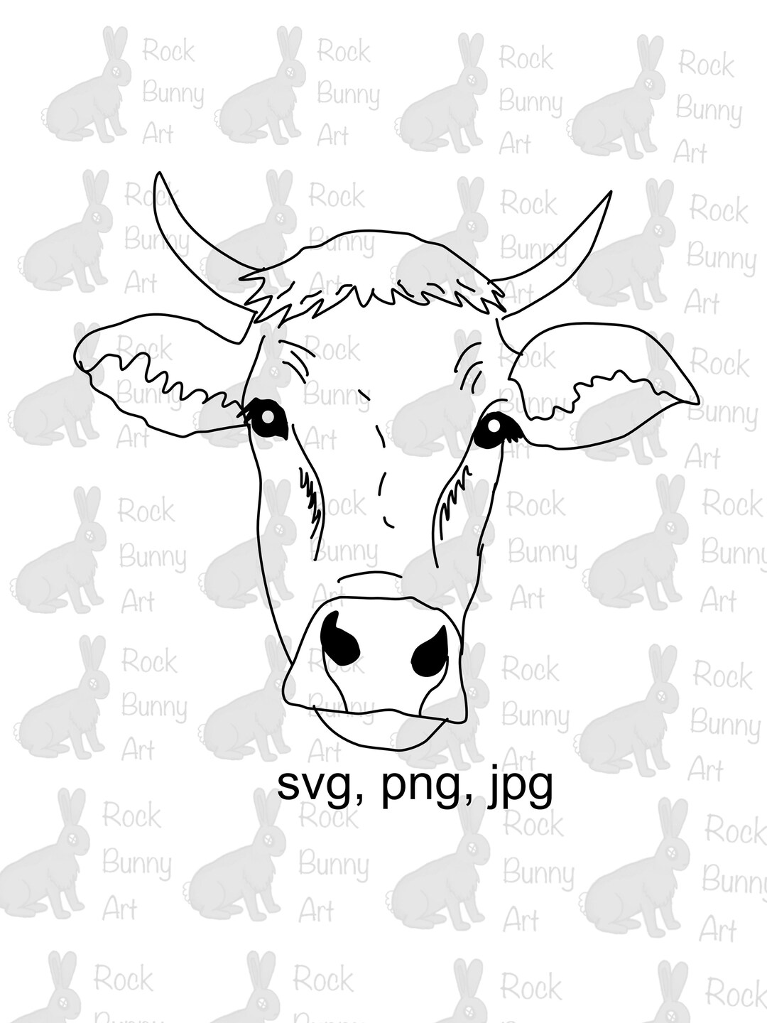 Cow Head Svg, Cow Vector, Cow Svg, Cow Png, Cow Clipart, Animal Svg ...