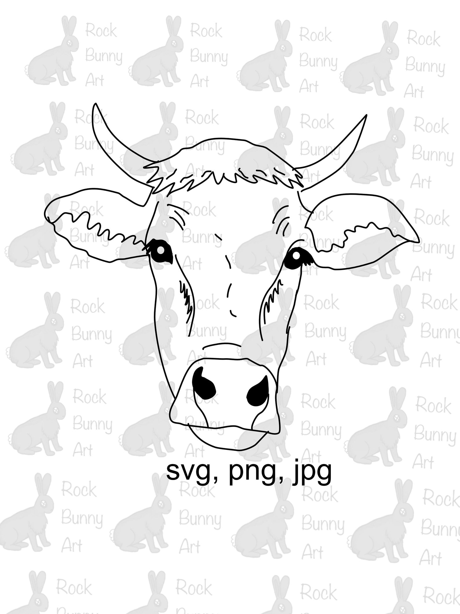 Cow Head Svg, Cow Vector, Cow Svg, Cow Png, Cow Clipart, Animal Svg ...