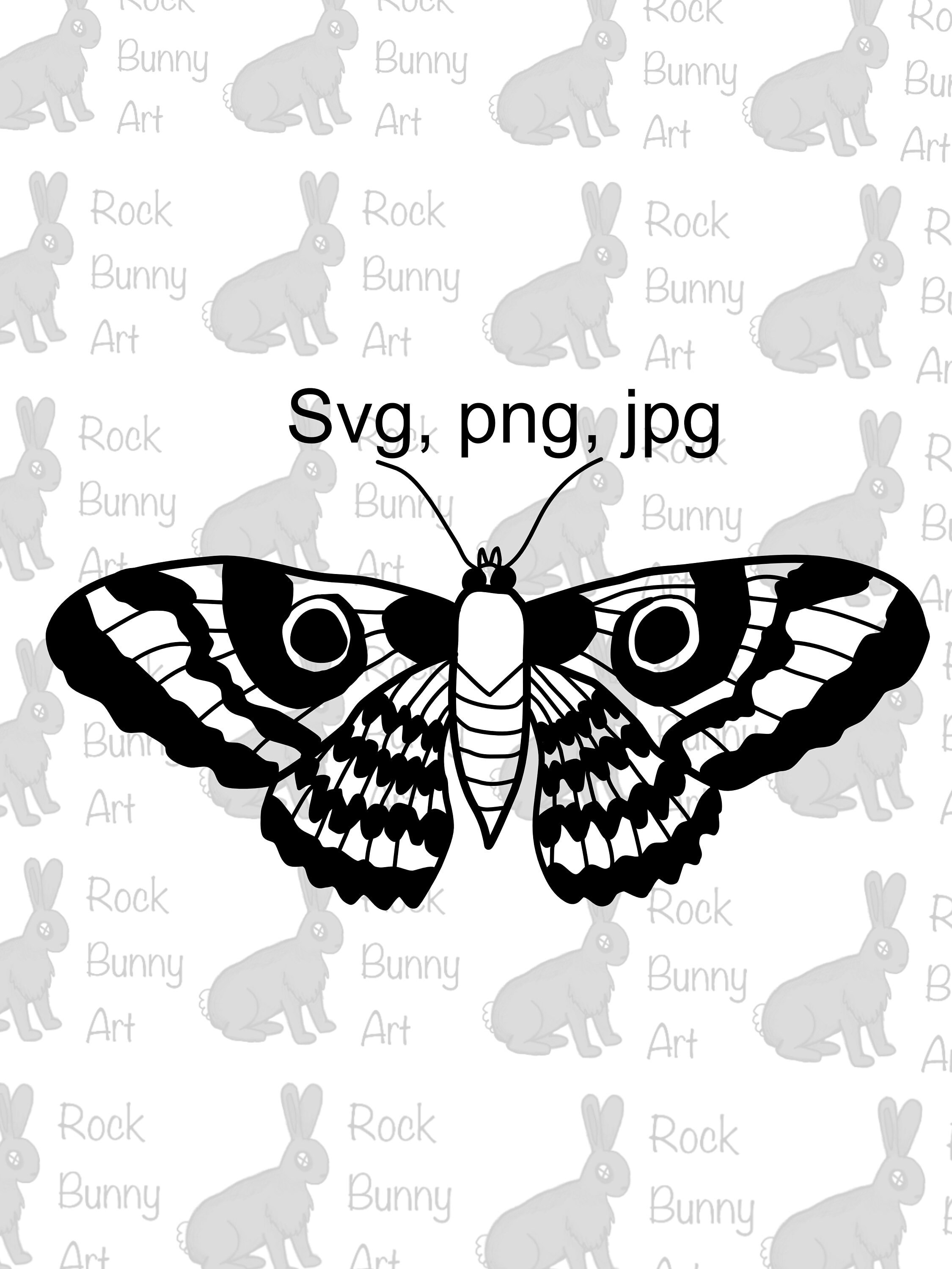 Moth Svg, Moth Clipart, Moth Png, Moth Vector, Svg Files for Cricut ...