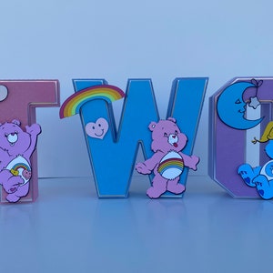 Care Bears Care Bears 3d Letters Care Bears Party Care - Etsy