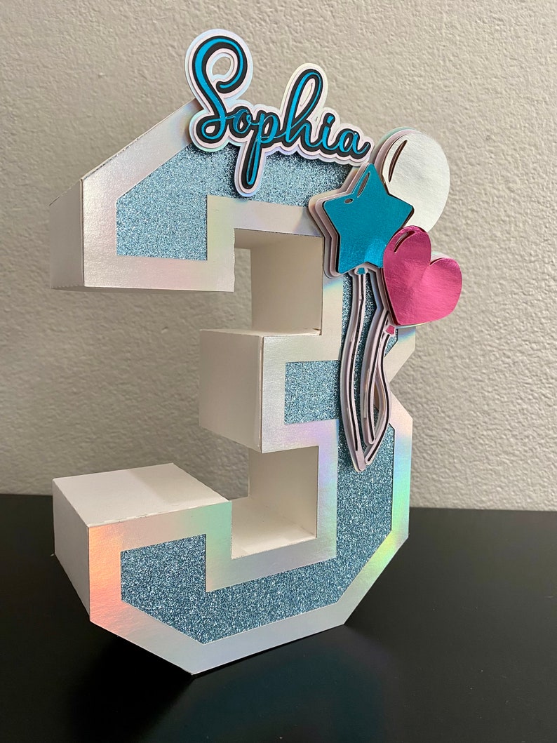 3D Letter, Custom 3D Letters, Personalized Party Decorations, Glitter ...