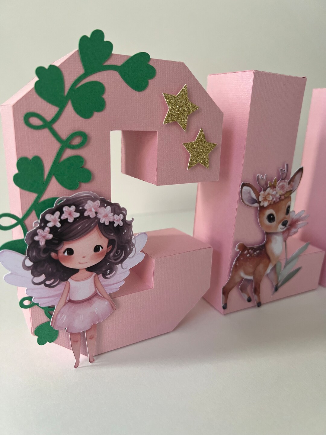 Fairy First 3D Letters, Fairy First Party, Fairy First Birthday, Fairy ...