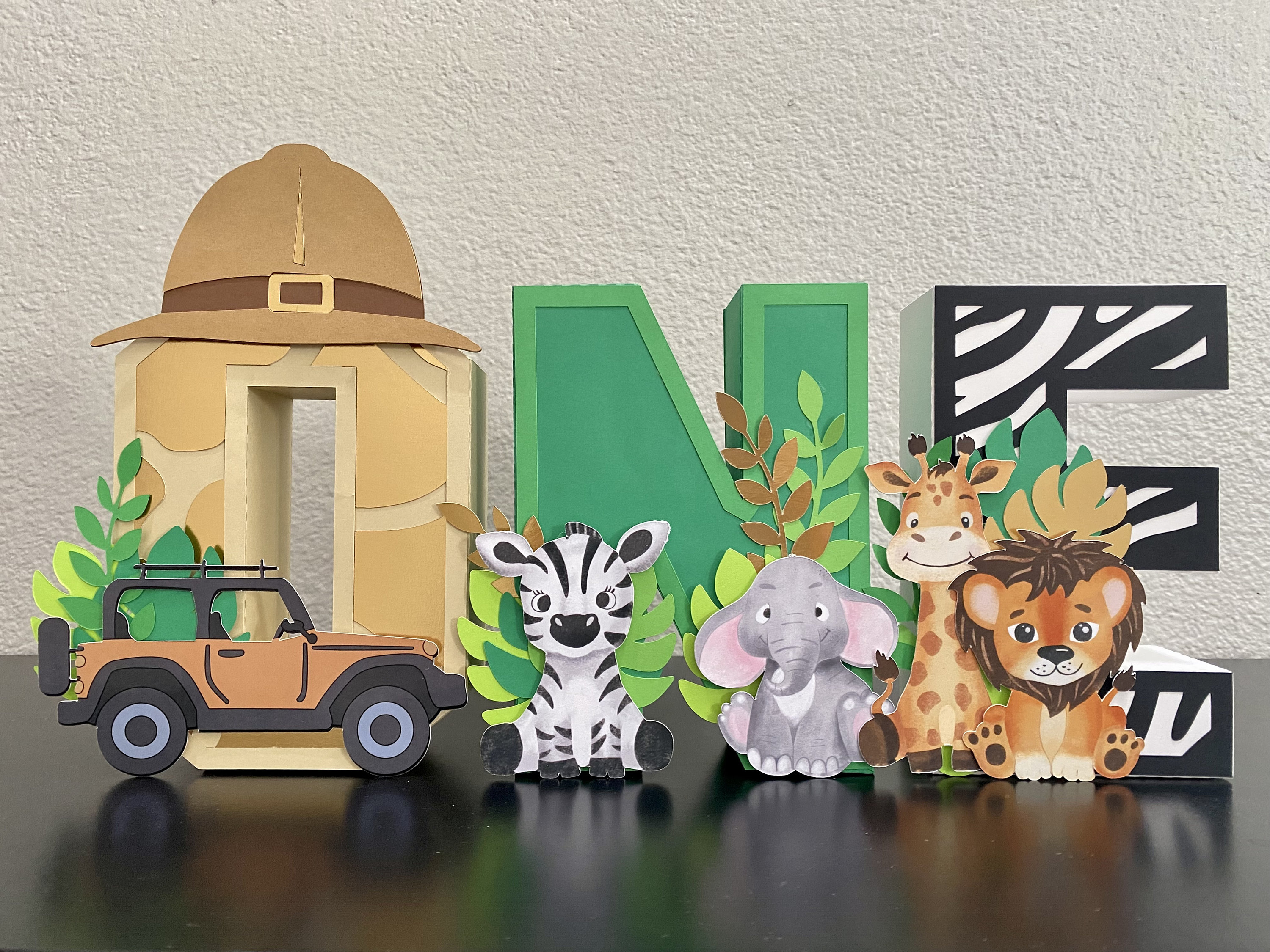 Safari 3D Letters, Wild One Decorations, Two Wild Decorations, Jungle ...