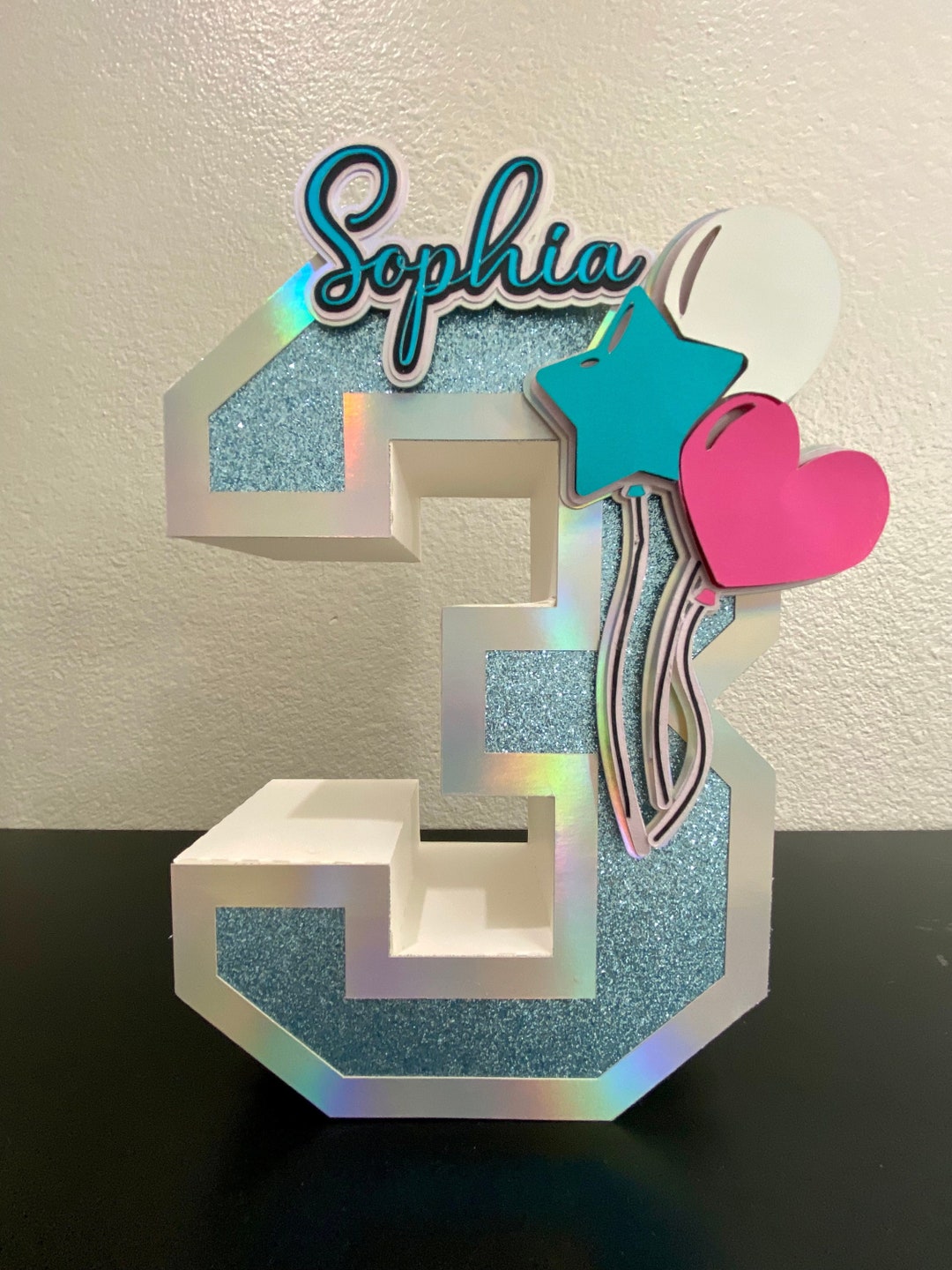 3D Letter, Custom 3D Letters, Personalized Party Decorations, Glitter ...