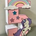 Unicorn, Rainbow Unicorn, 3d Number, Unicorn Birthday Decorations ...