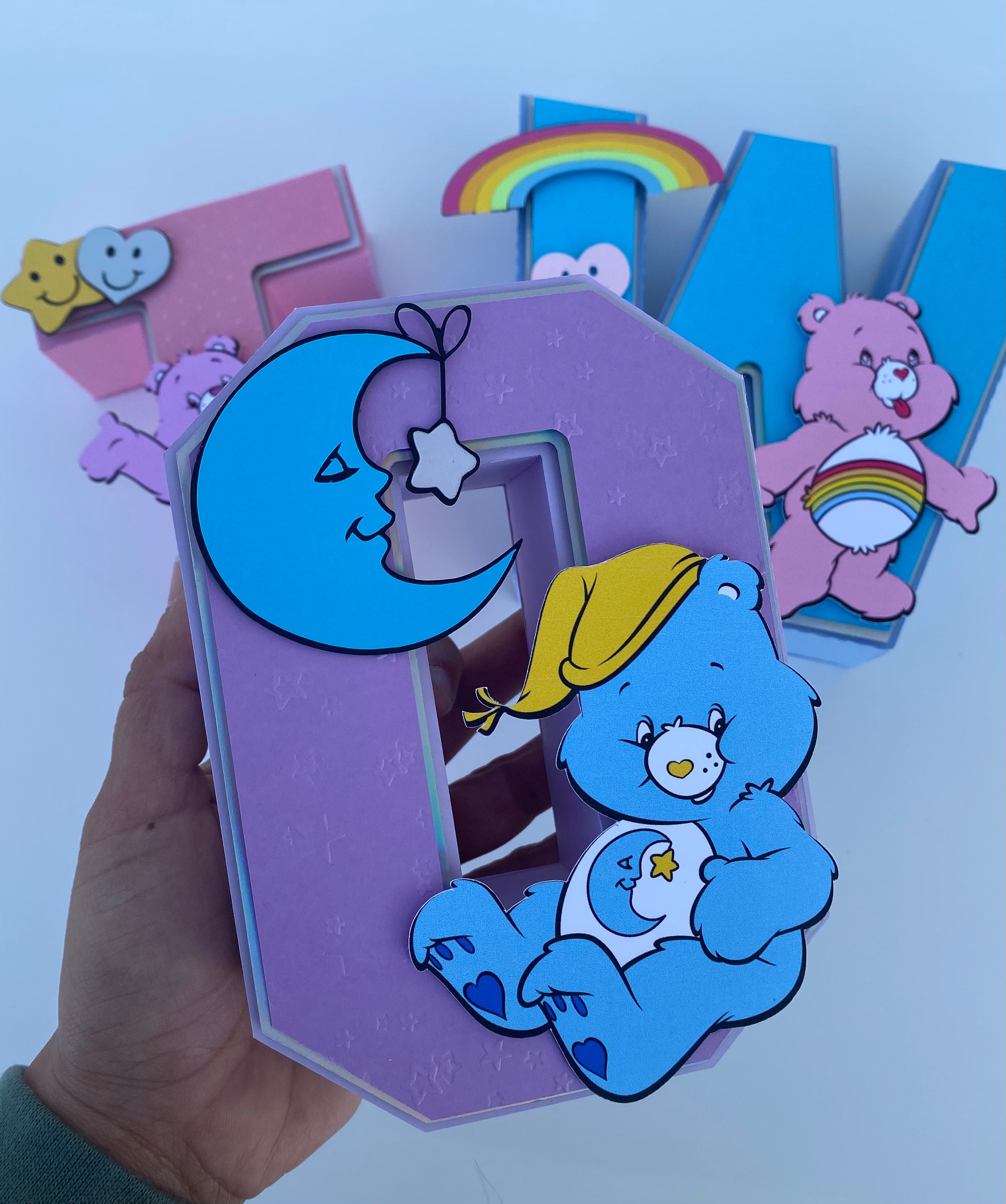 Care Bears Care Bears 3d Letters Care Bears Party Care - Etsy