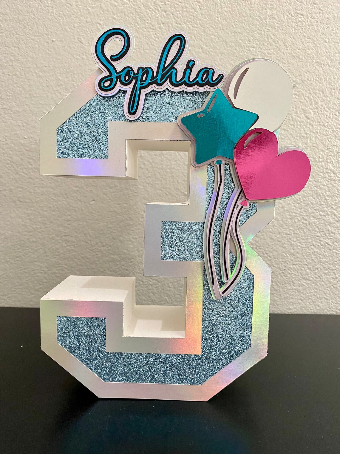 3D Letter, Custom 3D Letters, Personalized Party Decorations, Glitter ...