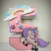 Unicorn, Rainbow Unicorn, 3d Number, Unicorn Birthday Decorations ...
