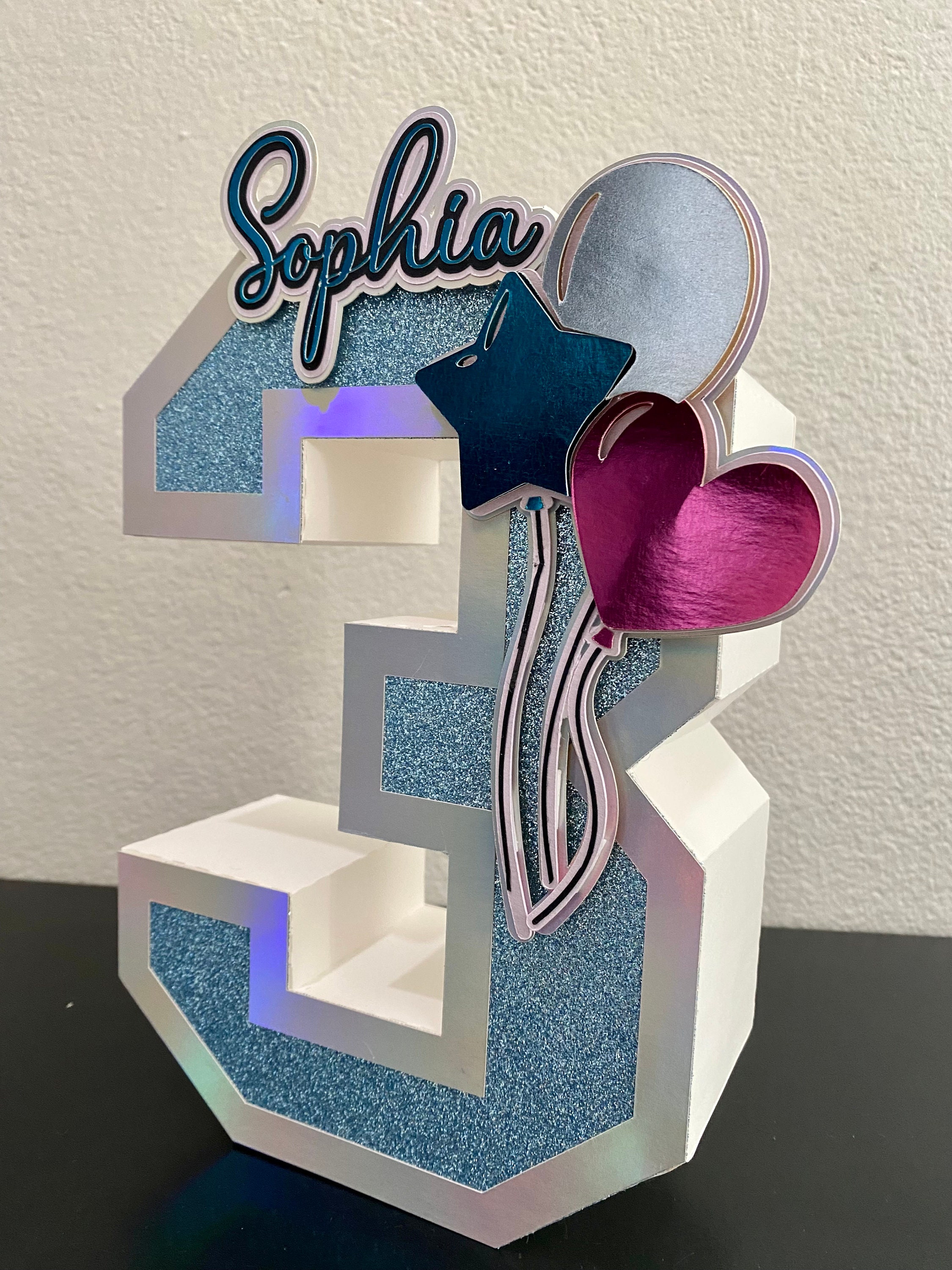 3D Letter, Custom 3D Letters, Personalized Party Decorations, Glitter ...