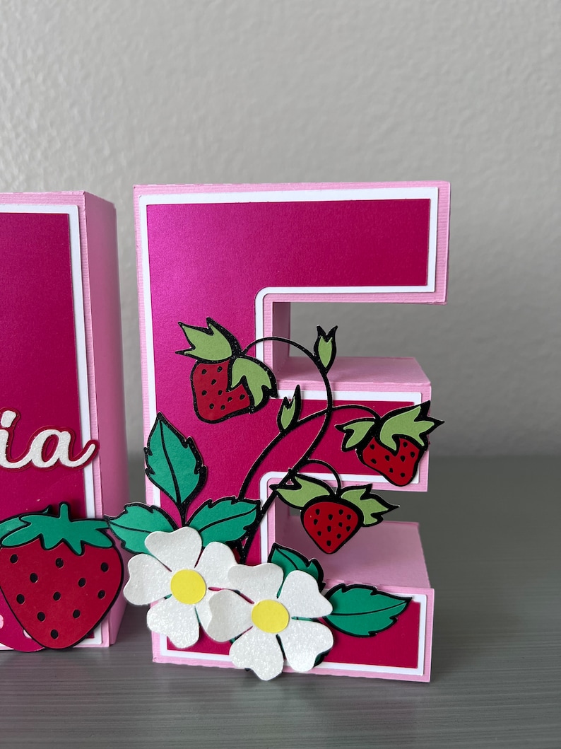 Berry Sweet One, Berry Sweet 3D Letters, Berry Sweet One Decorations ...