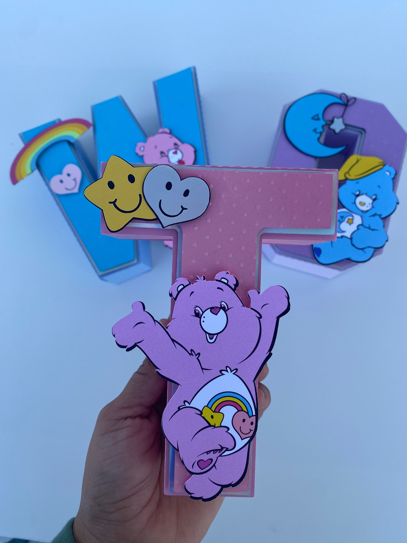 Care Bears Care Bears 3d Letters Care Bears Party Care - Etsy